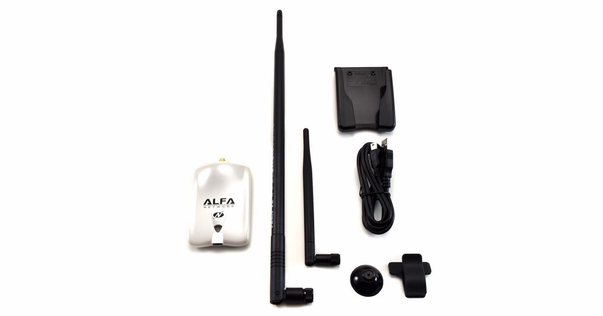 Alfa AWUS036NHR-N19, AWUS036NHR V2 Wireless N USB Adapter 2000mW + 9dBi ...