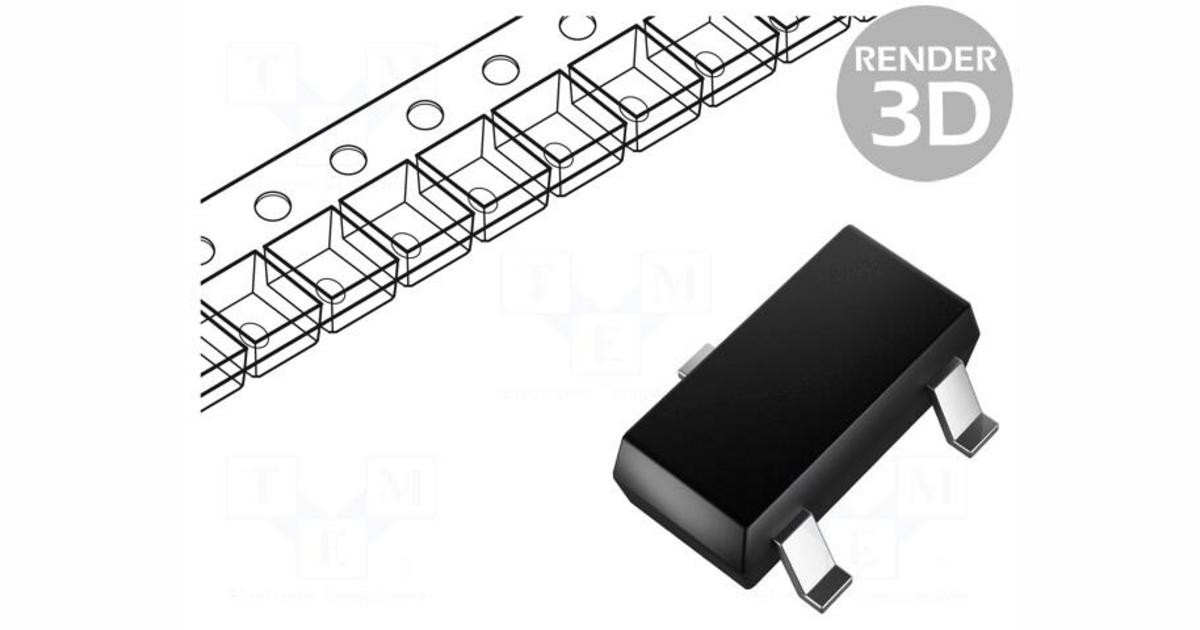 ONSEMI Transistor: PNP | bipolar | 60V | 0.8A | 0.35W | SOT23,TO236AB ...