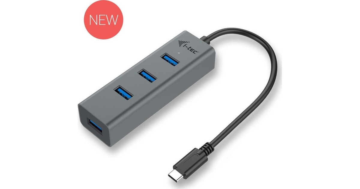 iTec USB-hub i-tec USB-C Metal 4-port HUB 4x USB 3.0 passive ...