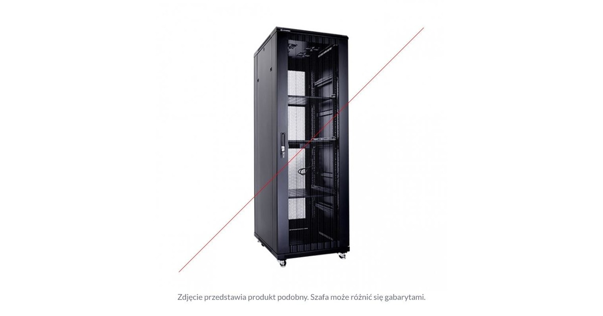 Linkbasic rack cabinet 19" 47U 800x1200mm must (perforated steel front ...