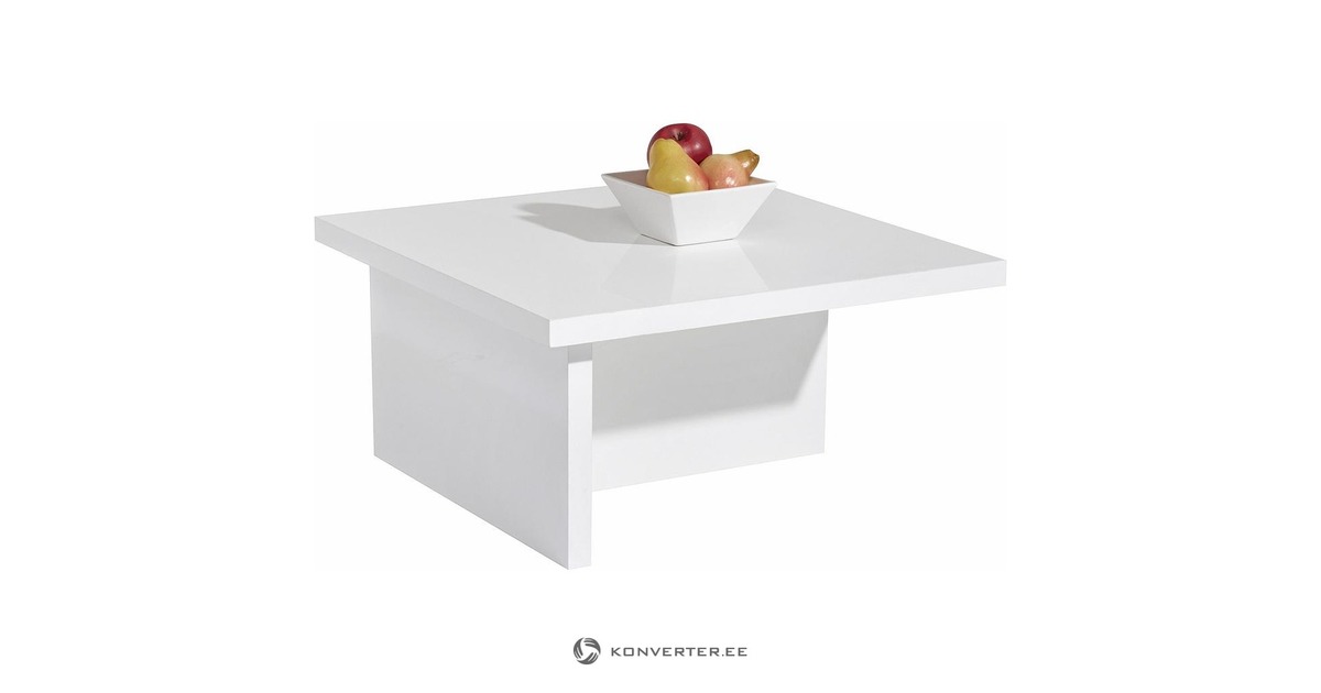 Valge Kõrgläikega Väike Diivanilaud (Terve) (Saalinäidis) (kasutatud ...