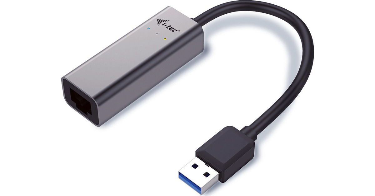 i-Tec iTec USB 3.0 Metal Gigabit Ethernet Adapter 1x USB 3.0 to RJ-45 ...