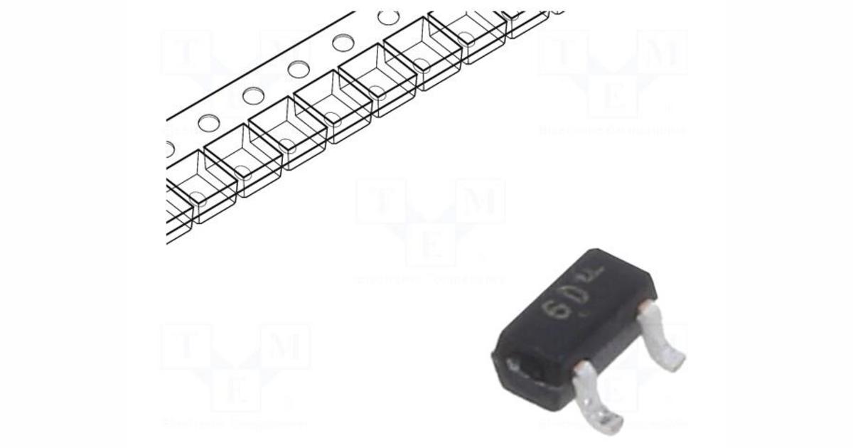 ONSEMI Transistor: PNP | bipolar | BRT | 50V | 0.1A | 0.2W | SC75 ...