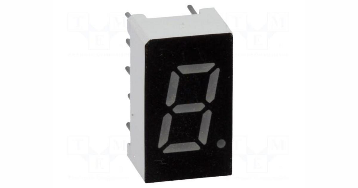 OPTO Plus LED Display: LED | 7-segment | 7.62mm | 0.3" | No.char: 1 ...