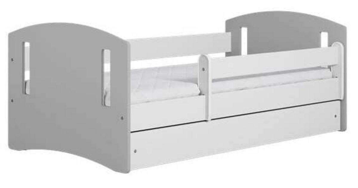 Kocot Kids Lastevoodi ühekohaline Classic 2, valge/hall, 144 x 90 cm ...