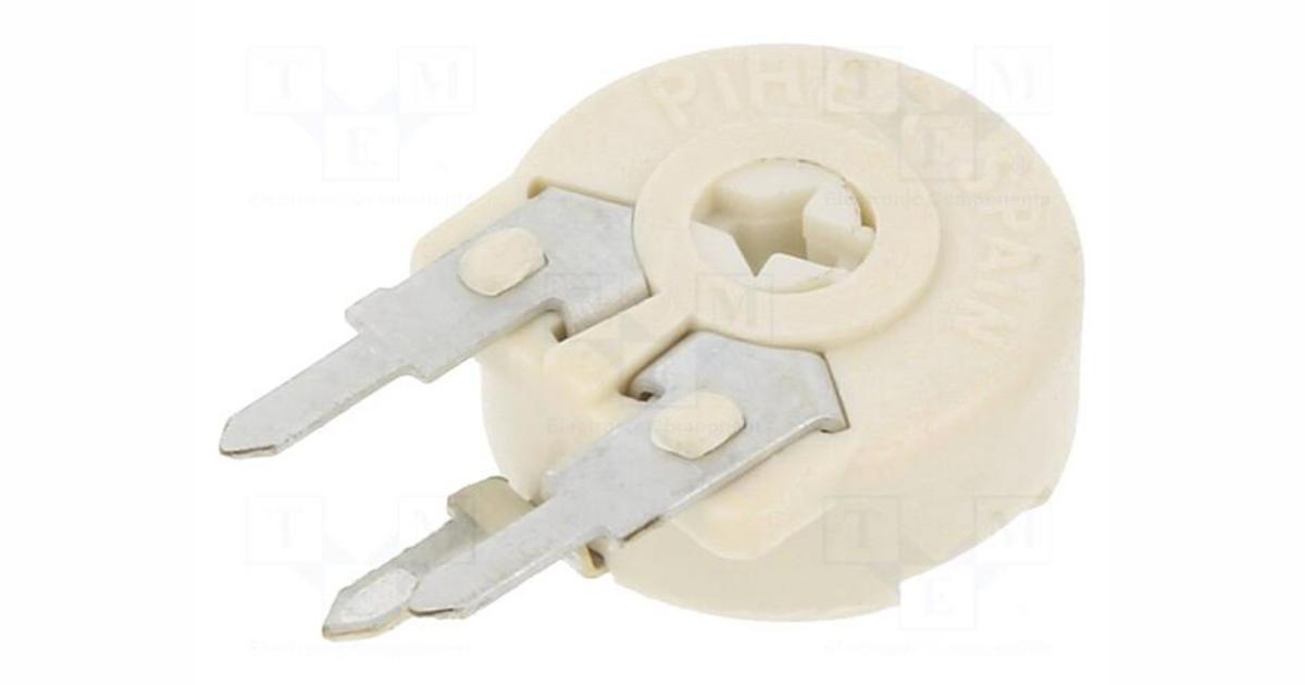 Piher Potentiometer: mounting | single turn,vertical | 100kΩ | 330mW ...