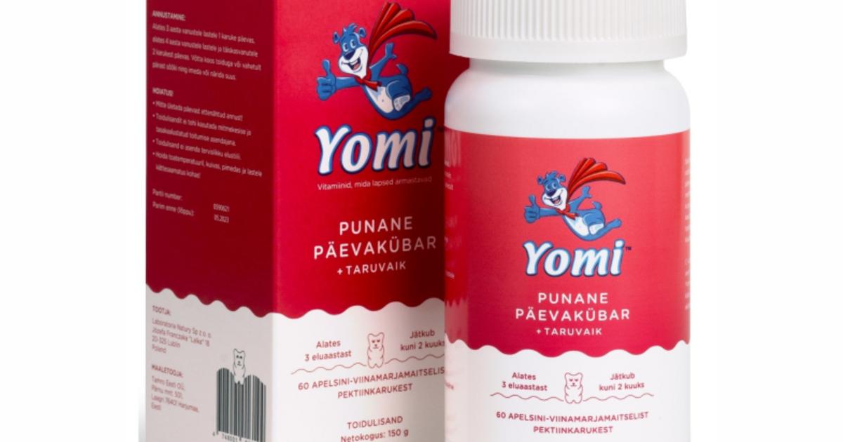 YOMI punane päevakübar + taruvaik viinamarjamaitseline karuke N60 ...