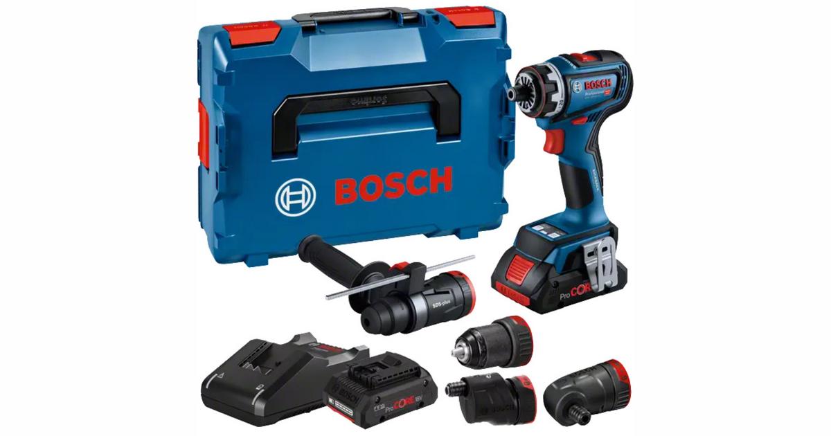 Bosch Akutrell GSR 18V-90 FC, 2x4Ah PC, GAL18V-40 GFA 18-M/W/E/H ...