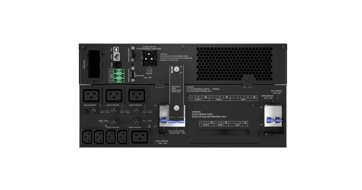 Vertiv Liebert GXT5 UPS, 5kVA, input hardwired, 5U, output (6)C13 & (2 ...