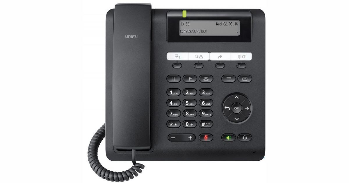 Unify OpenScape Desk Phone CP200 - VoIP-Phone - SIP - black ...