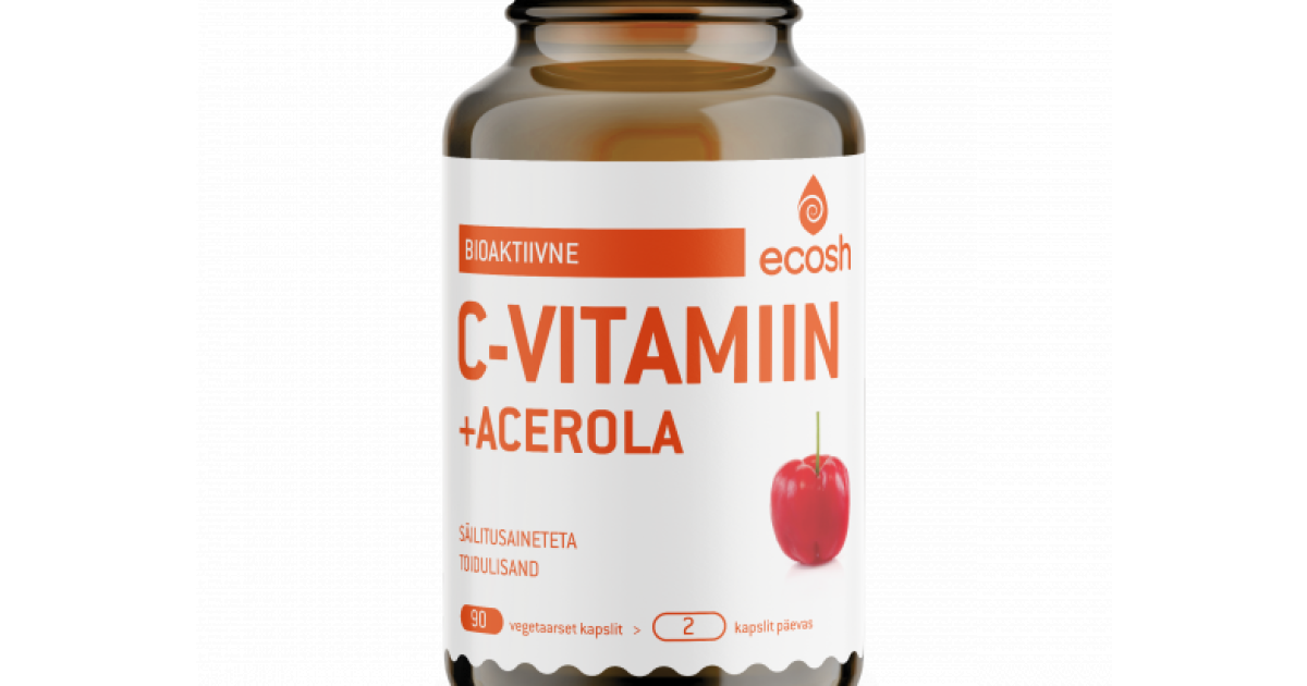 ECOSH BIOAKTIIVNE VITAMIIN C ACEROLAGA N90 | Hinnavaatlus ...