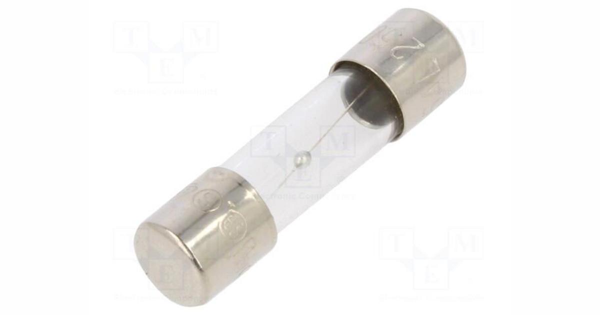 OPTIFUSE Fuse: fuse | 2.5A | 250VAC | time-lag | glass | 5x20mm | brass ...