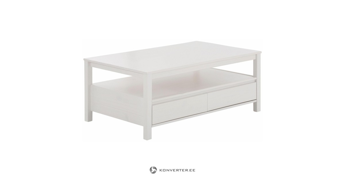Väike Valge Diivanilaud 2 Sahtliga (kasutatud) | Hinnavaatlus ...