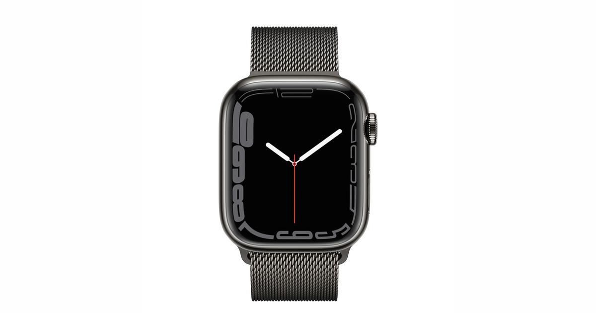 Apple Watch Series 7 41mm Stainless steel GPS+Cellular - Graphite ...