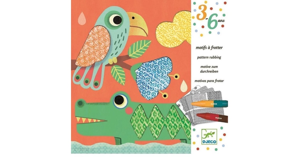 Djeco Pattern Rubbing Patterns To Rub Magalis Friends Creative Set ...