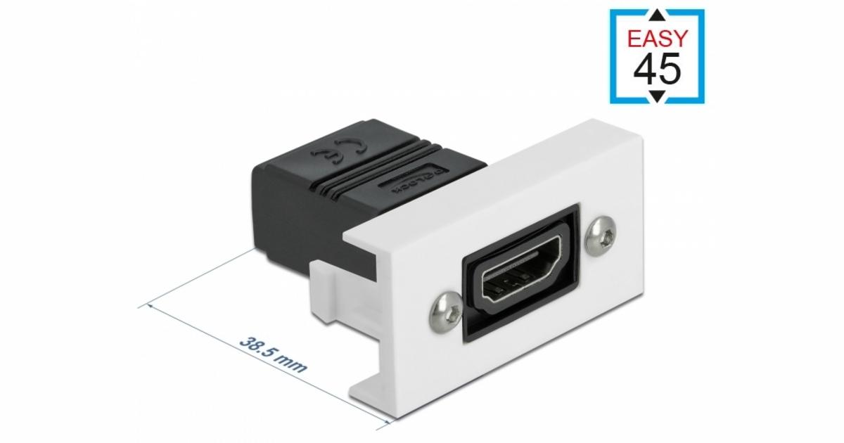 Delock Easy 45 moodul: HDMI (F) - (F) 22.5mm x 45mm | Hinnavaatlus ...