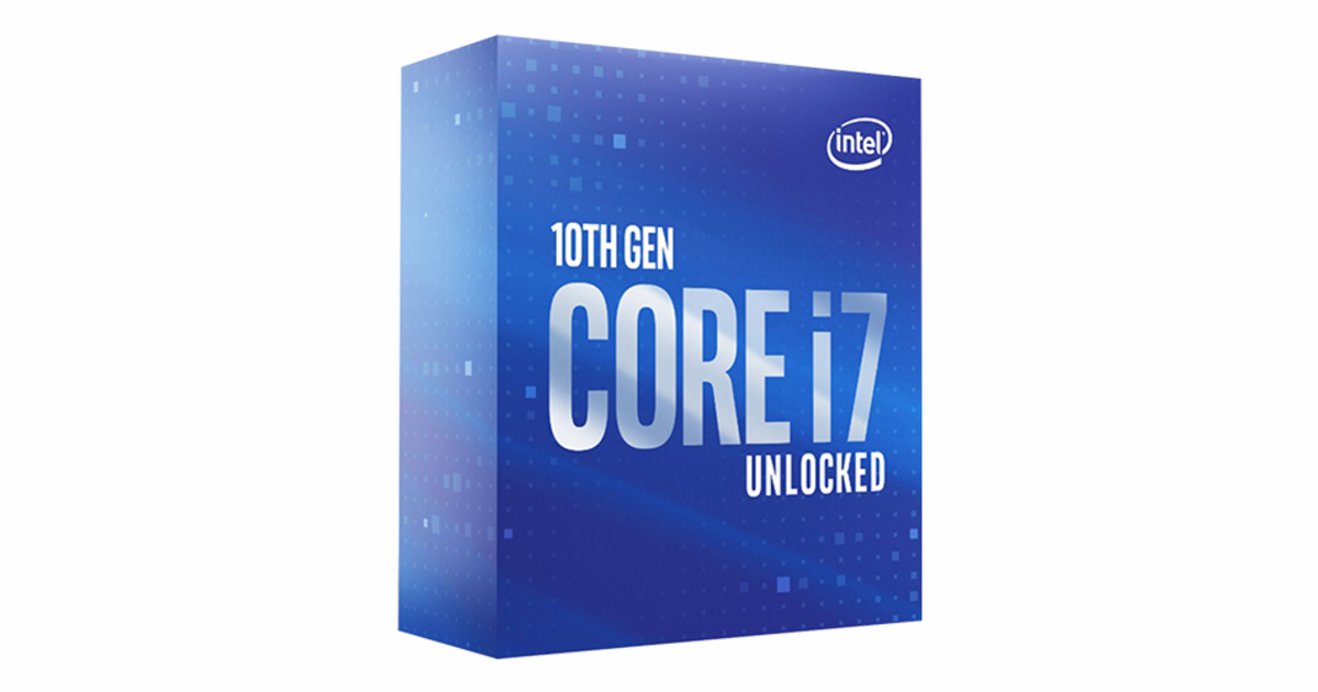 Intel Socket 1200 Core i7-10700K, 8C/16T, 3.80GHz, boxed without cooler ...