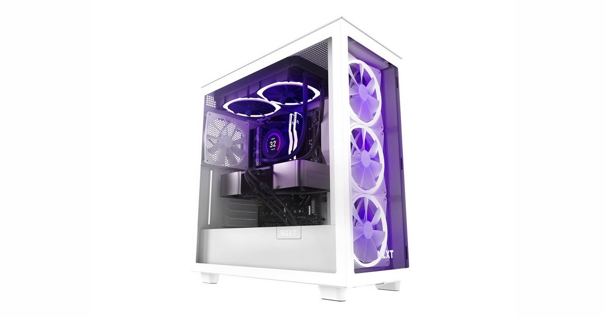 NZXT PC case H7 Flow RGB white | Hinnavaatlus - hinnavõrdlus- ja IT ...