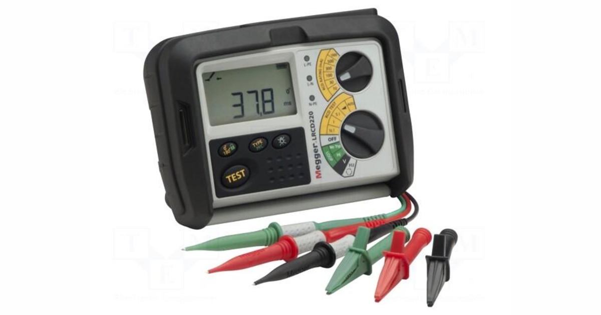 Megger Meter: short circuit loop impedance | LCD | VAC: 0÷500V | IP54 ...