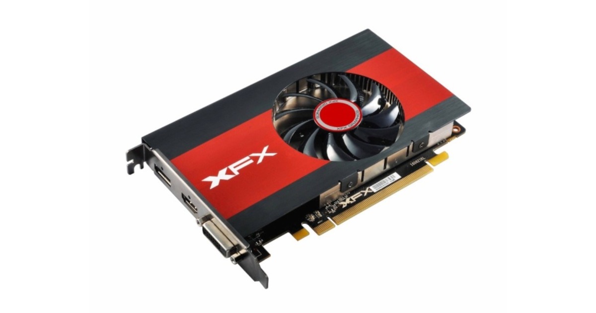 XFX Radeon RX 550 4GB GDDR5 1203/7000 Single Slot (DP HDMI DVI ...