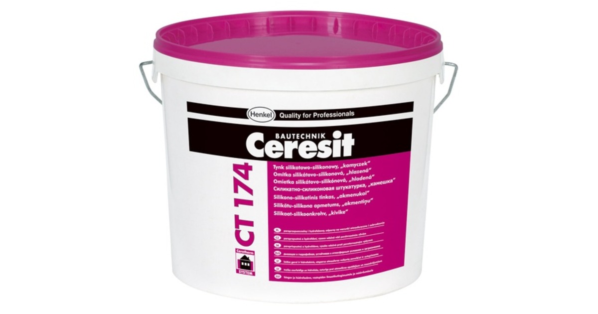 Ceresit Silikaat-silikoonkrohv, Ceresit, CT174, 2,0 mm, 25 kg ...
