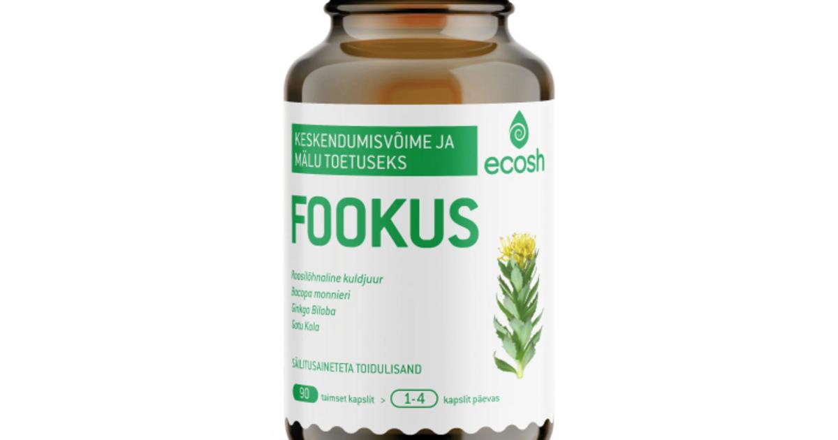 ECOSH Fookus keskendumisvõime ja mälu toetuseks N90 | Hinnavaatlus ...