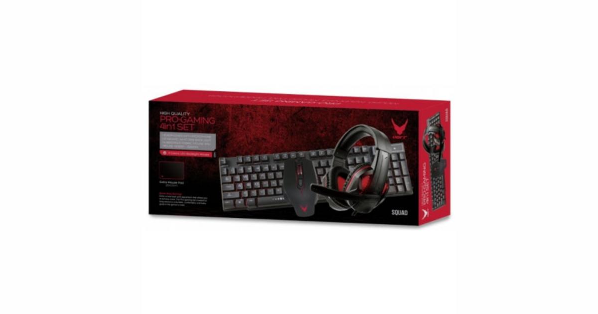 Varr VG4IN1SET01 PRO Gaming 4in1 Set / Keyboard / Mouse / Headset ...