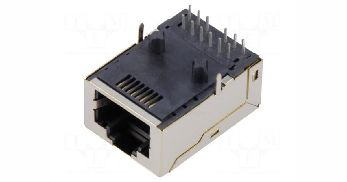 ADAM TECH Connector: RJ45 | socket | PIN: 8 | Cat: 6a | shielded | 8p8c ...