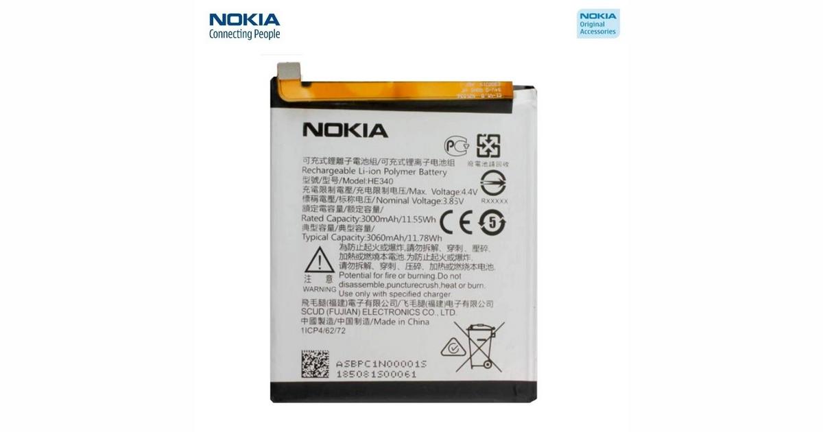 Nokia Battery HE340 (HE347) Original Battery for 7 (2017) Li-Ion ...