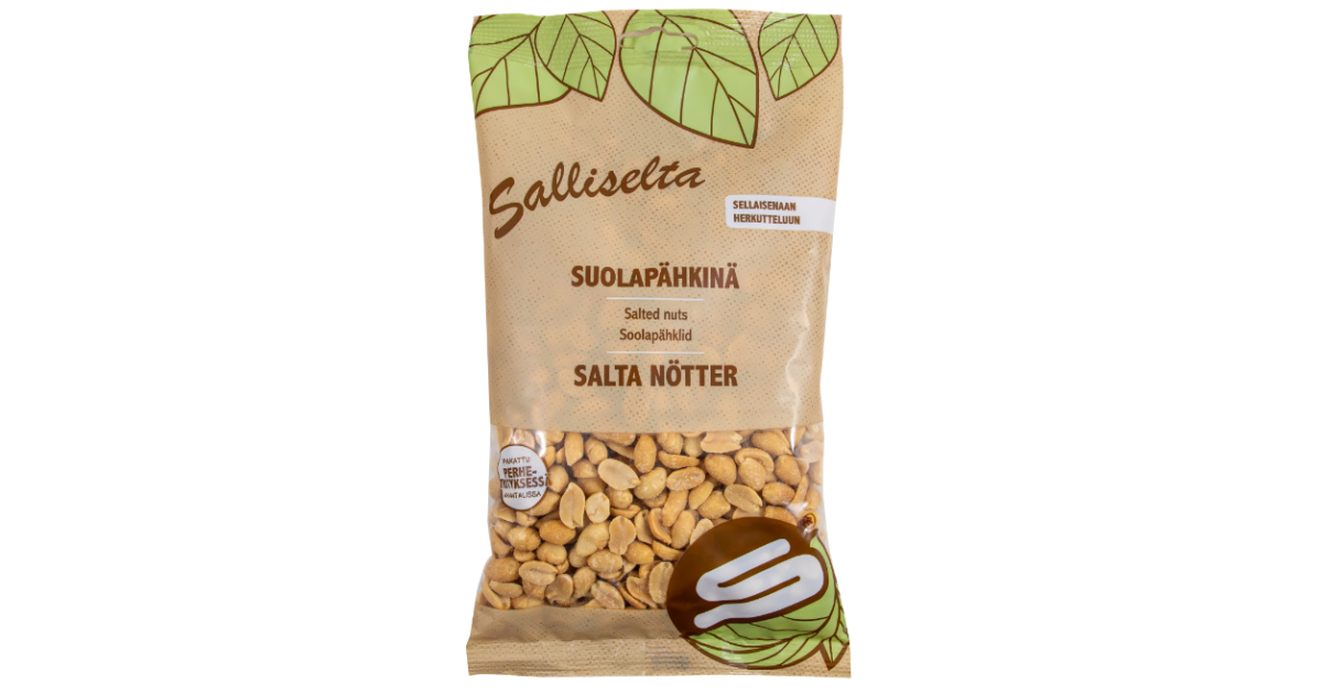 Muud Röstitud ja soolatud maapähklid SALLISELTA, 400g | Hinnavaatlus ...