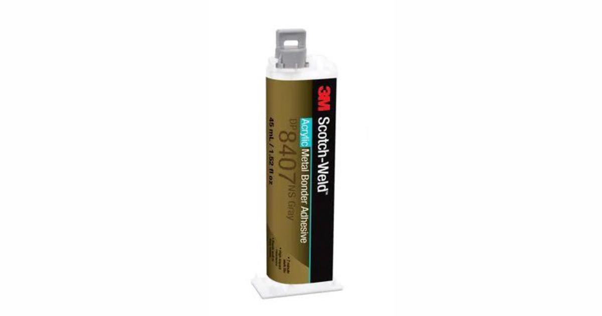 3M 3M™ Scotch-Weld™ Metal Bonder Acrylic Adhesive DP8407NS, Grey, 45 ml ...