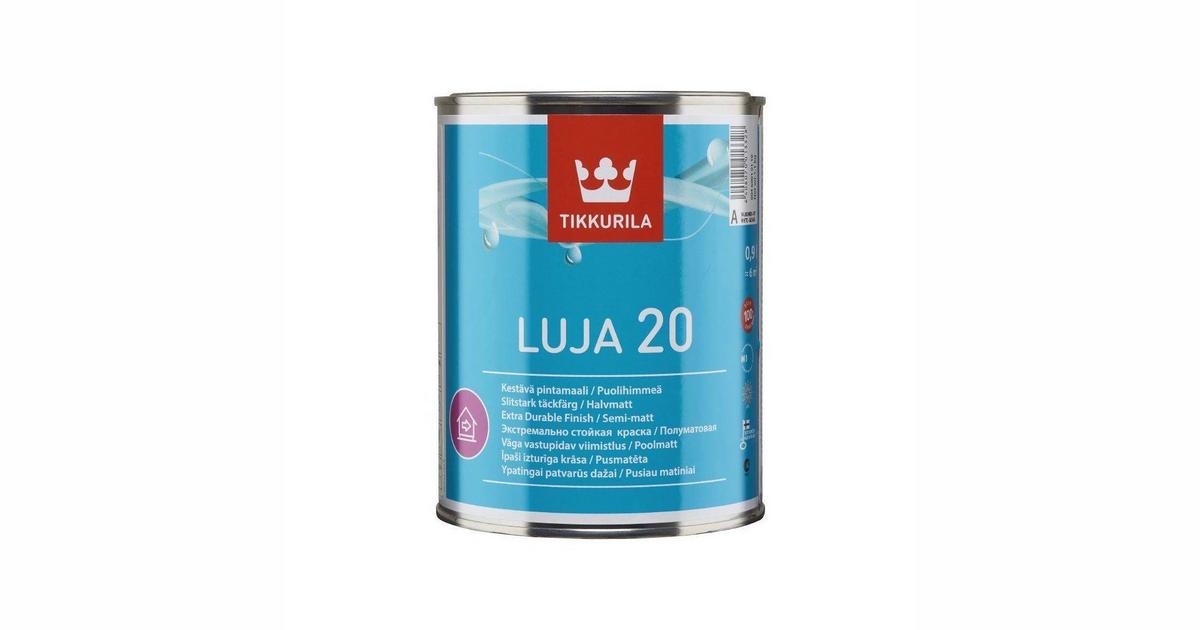 Tikkurila SEINAVÄRV LUJA 20 0,9L VALGE (A) POOLMATT | Hinnavaatlus ...
