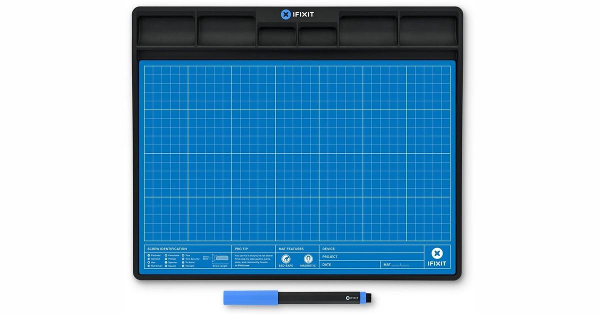 iFixit Fixmat magnetic ESD-protected project mat, blue | Hinnavaatlus ...