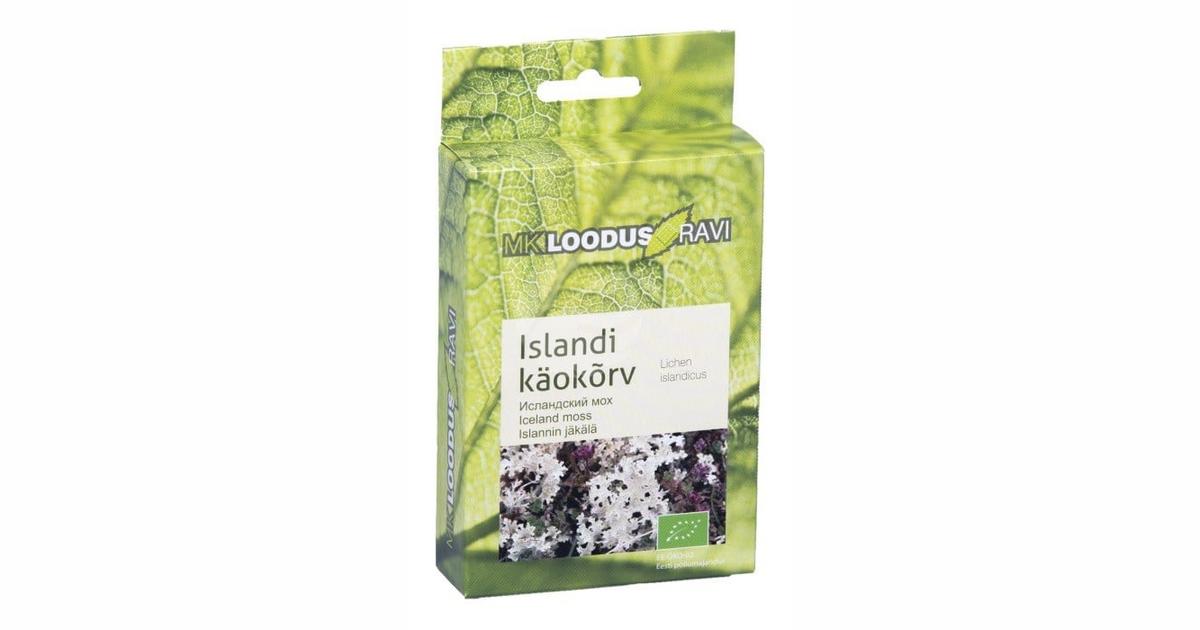 LOODUSRAVI ECO MK LOODUSRAVI ISLANDI KÄOKÕRV ECO 20G | Hinnavaatlus ...