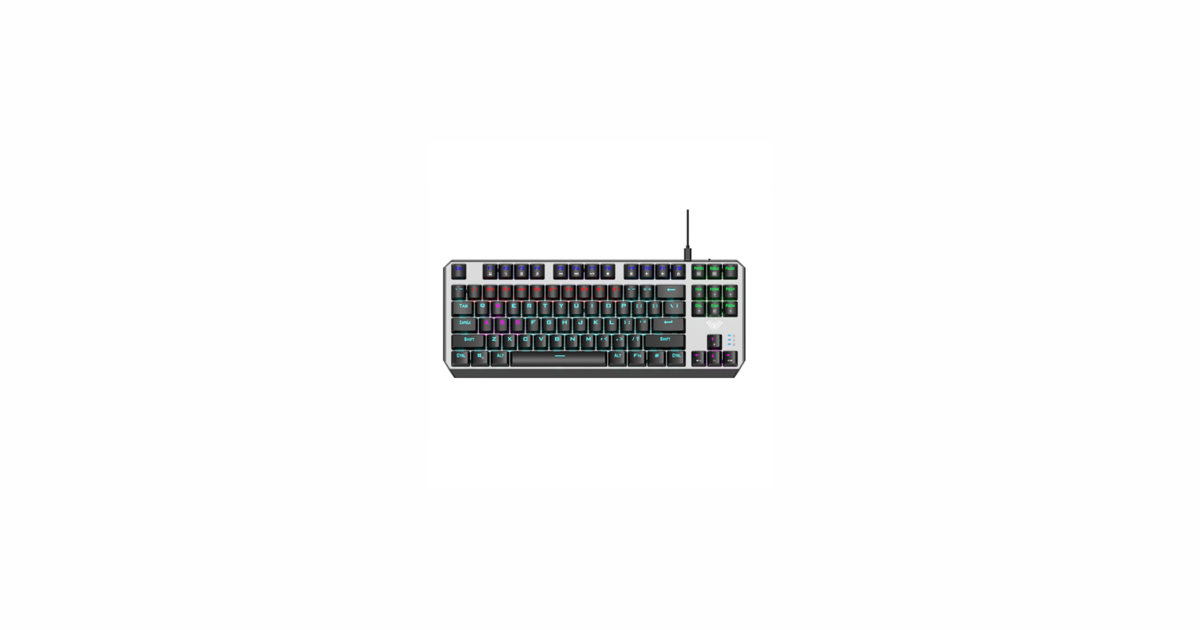 AULA Aegis Mechanical Keyboard, Wired, EN/RU, RED switch, USB, Black ...