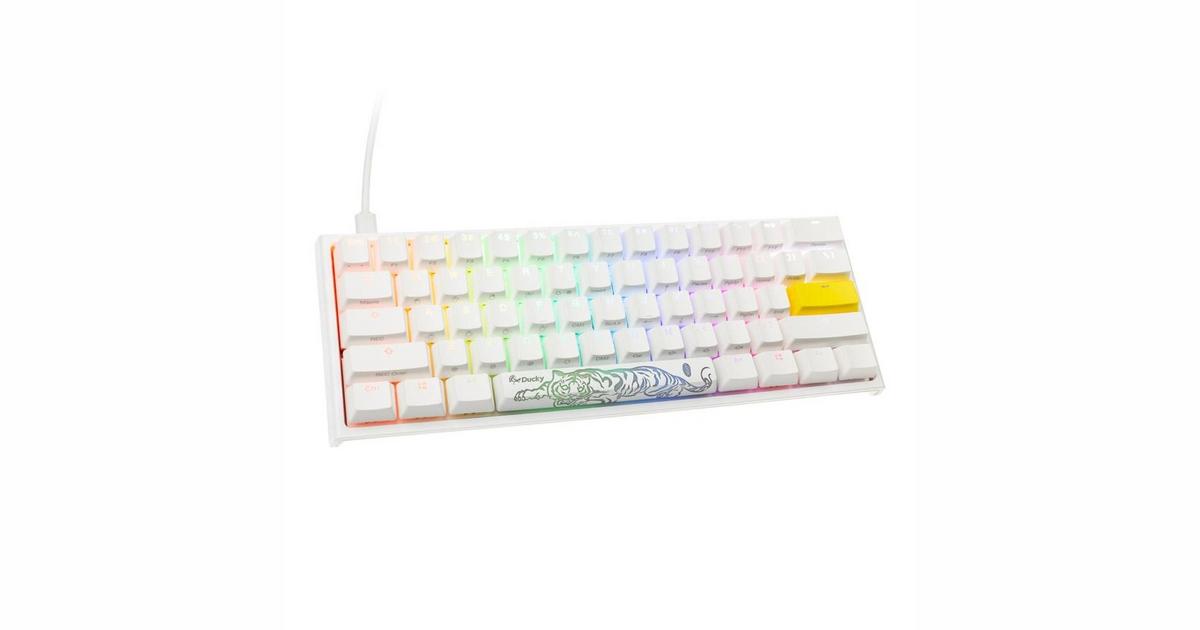 Ducky One 2 Pro Mini valge mänguklaviatuur, RGB LED Kailh pruun (USA ...