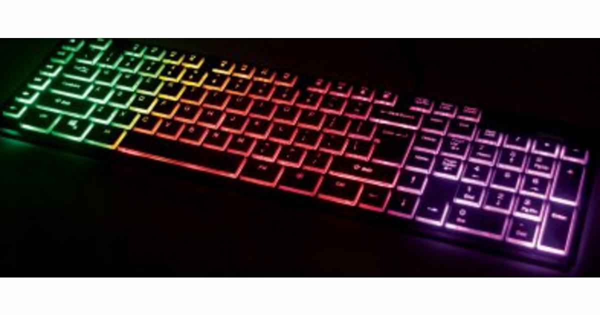 Manhattan Ultra flat USB-Gaming keyboard with LEDs (178426 ...