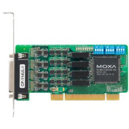 Hinnavaatlus - MOXA RS-232/422/485 PCI kaart, Low Profile, 4 porti + DB9M kaabel
